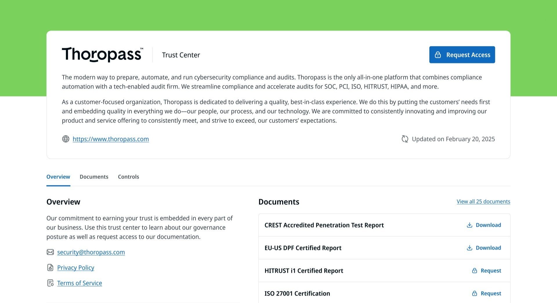Accelerate security questionnaires and build trust